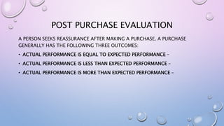 Consumer decision making process | PPTX