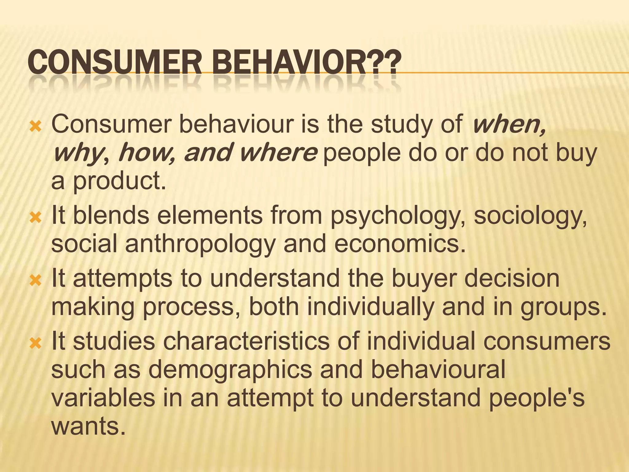 Consumer decision making process | PPTX