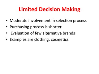 Consumer decision making process final | PPTX