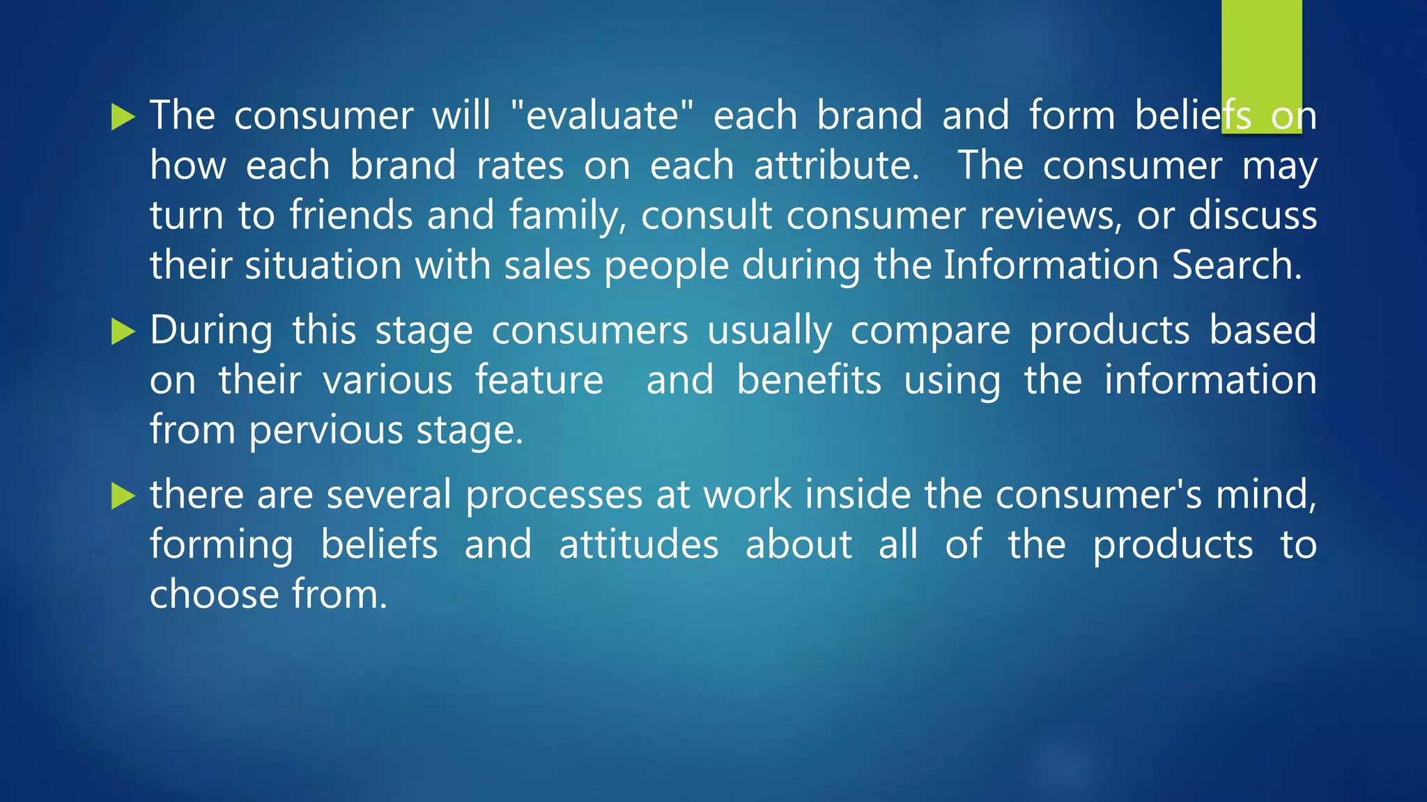 Consumer decision making process slide | PPT