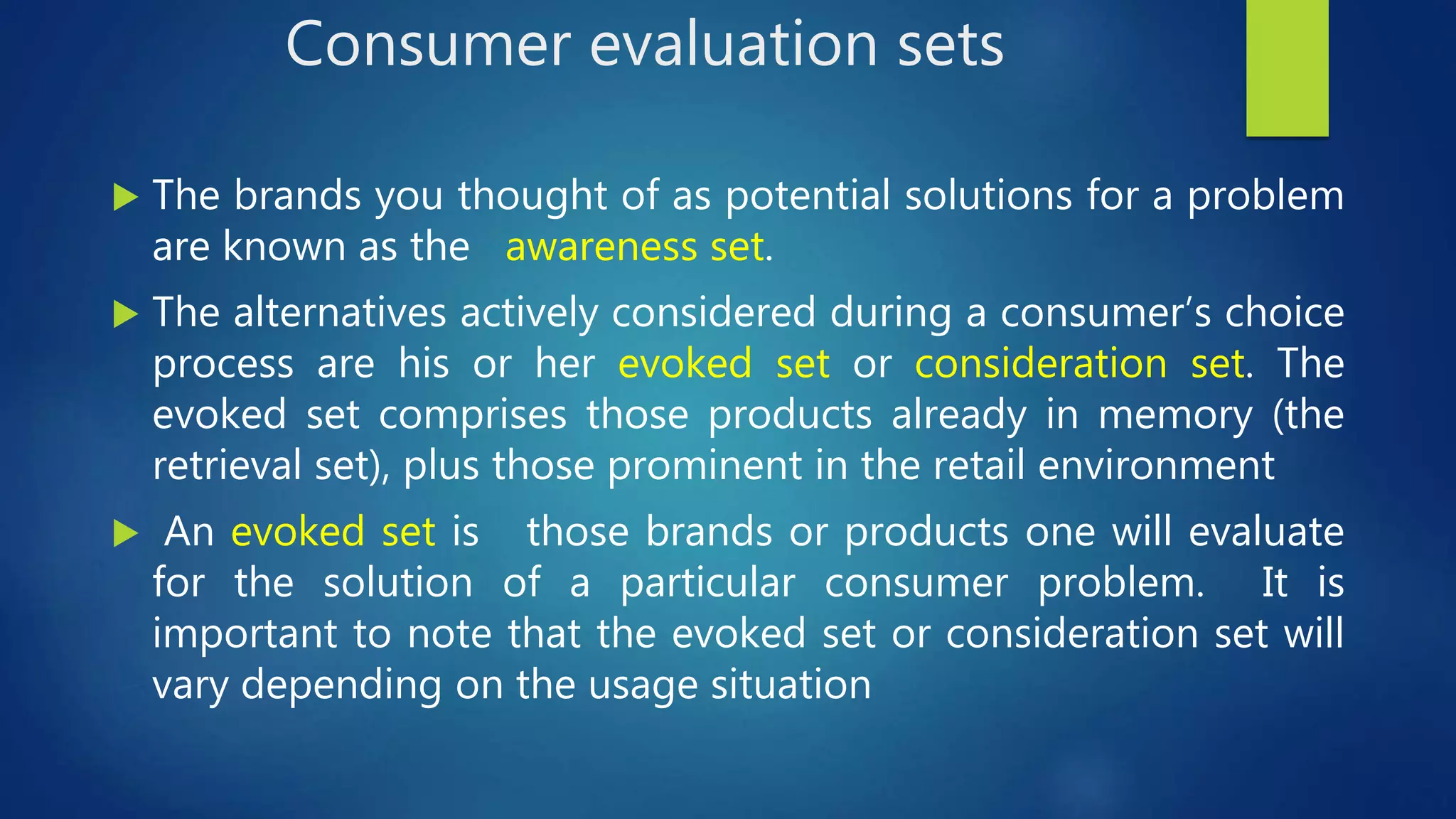 Consumer decision making process slide me | PPTX