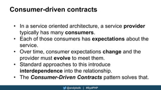 Consumer-driven contracts with Pact and PHP | PPT