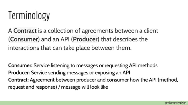 Consumer Driven Contract Testing Ppt