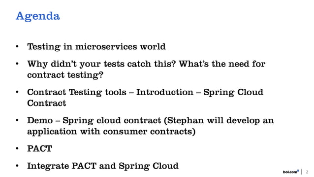 Consumer Driven Contract Testing Ppt Free Download