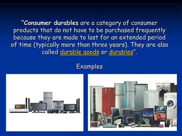 Consumer durables | PPT
