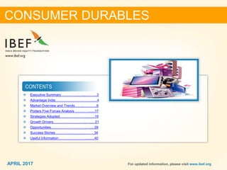 Consumer Durables, Sector Report, April-2017 | PDF
