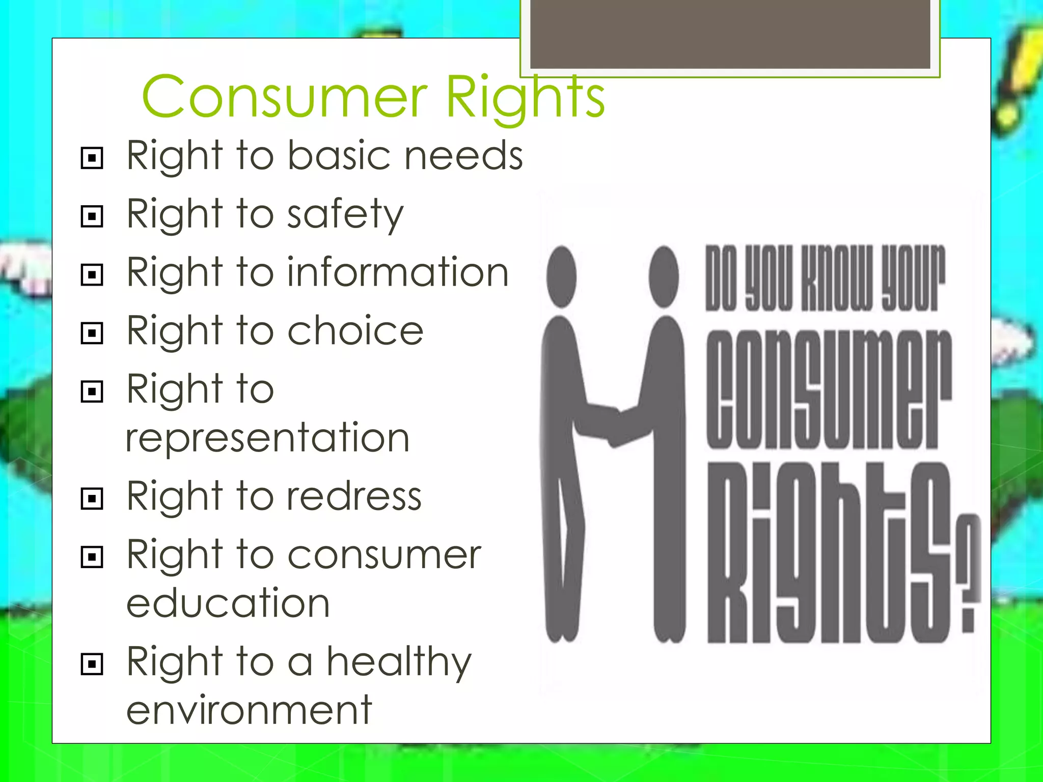 Consumer education | PPTX