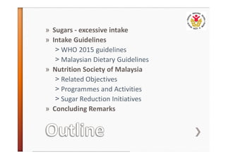 Consumer Education on Sugar Reduction 2015 | PDF