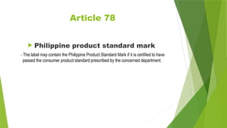 Consumer Education of the Philippines report | PPT