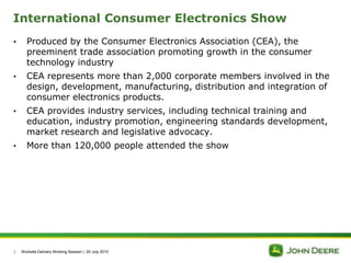 Consumer electronics show 2011 - tll | PPT