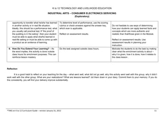 K to 12 TLE Consumer Eectronics Teacher's Guide | PDF