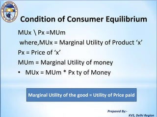 Consumer equilibrium | PPTX