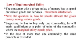 Consumer Equilibrium and Utility Maximization in Economics | PPTX