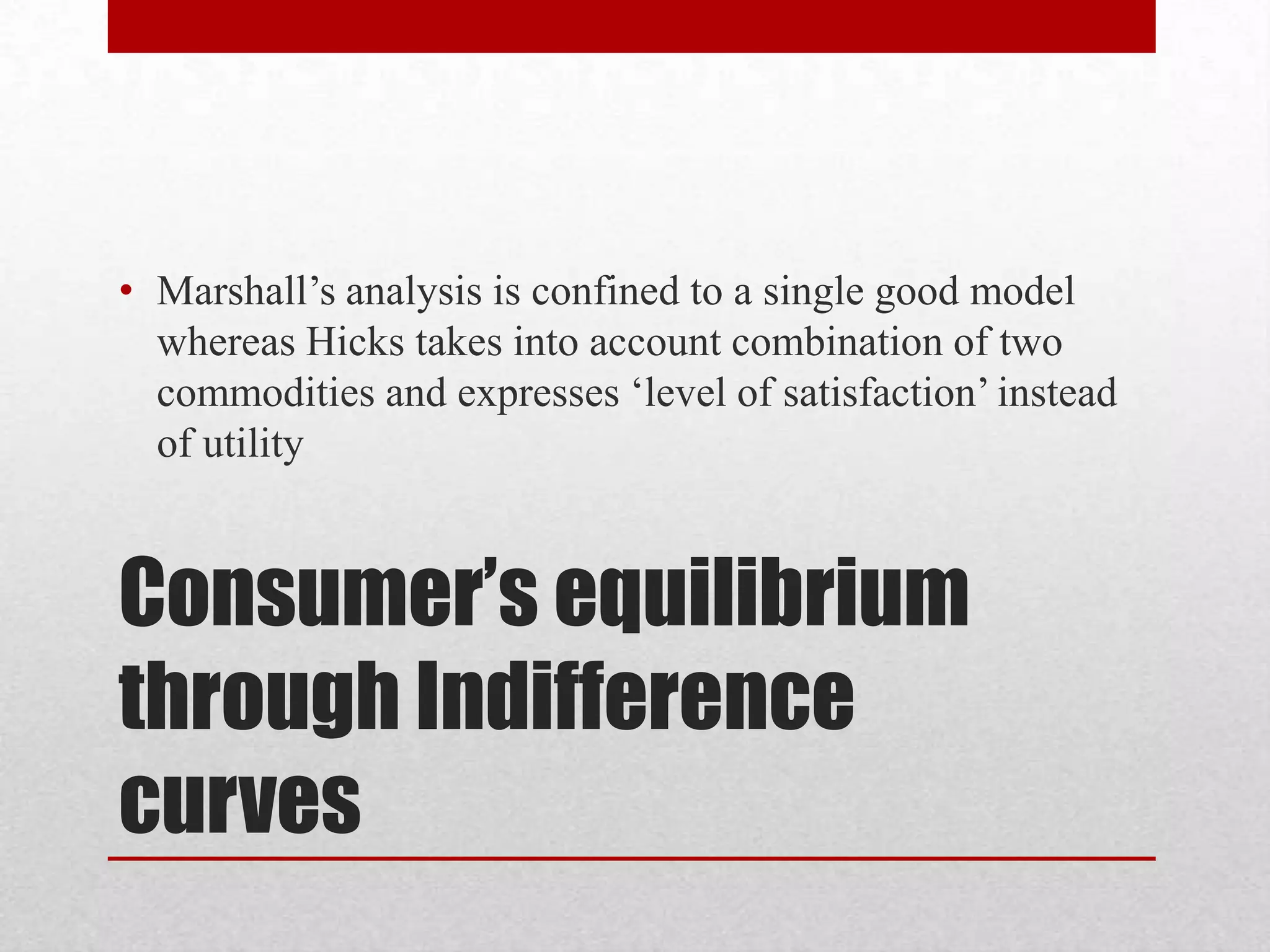Consumer equilibrium and demand | PPTX