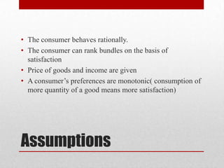 Consumer equilibrium and demand | PPTX