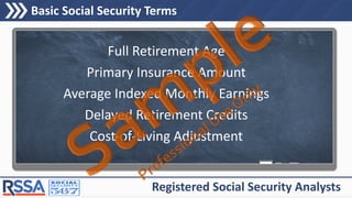 Social Security Planning | PDF