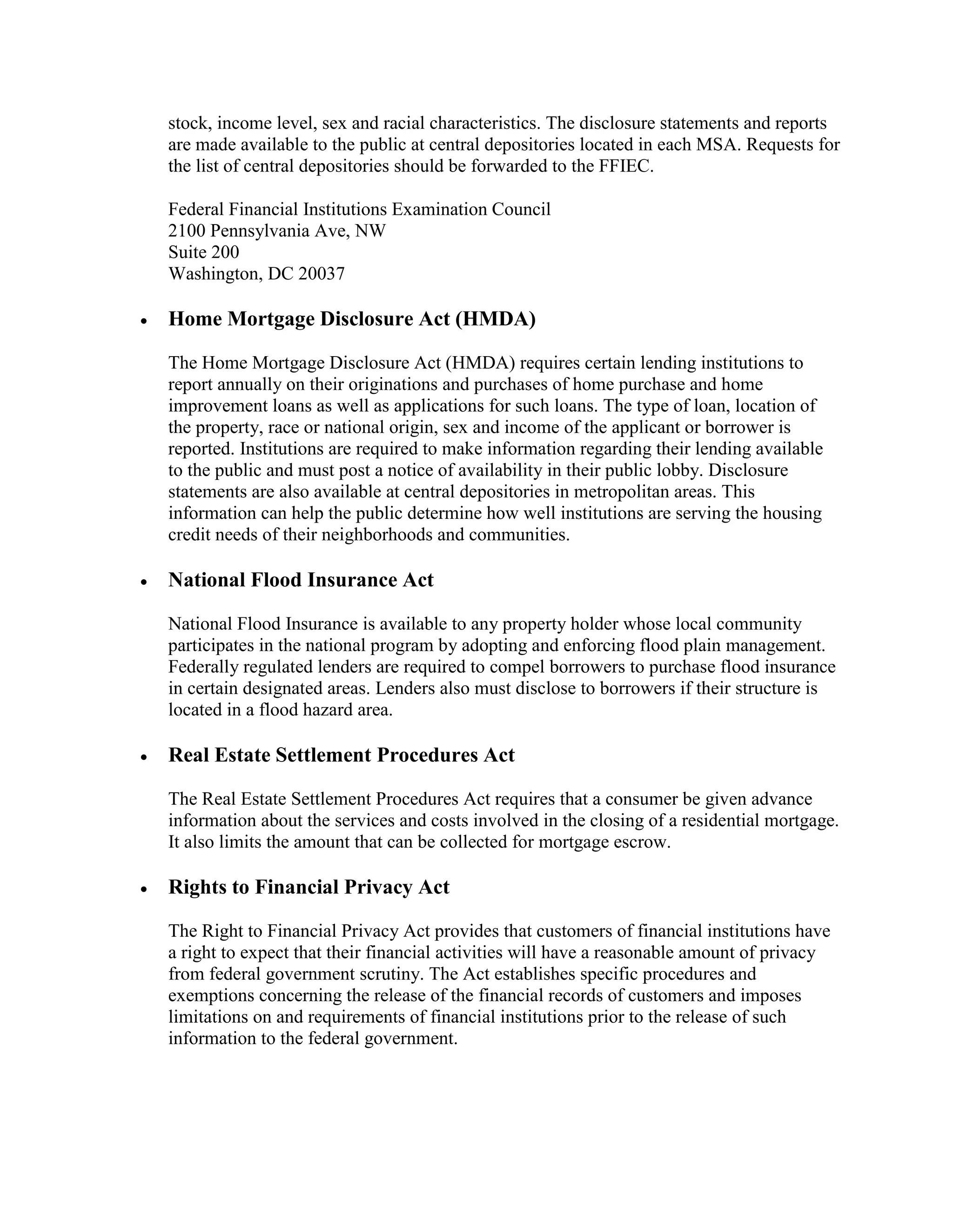 Consumer Financial Rights | PDF