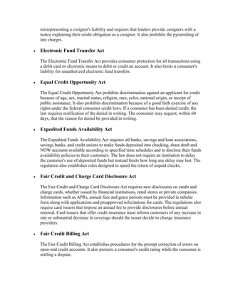 Consumer Financial Rights | PDF | Home Financing | Personal Debt