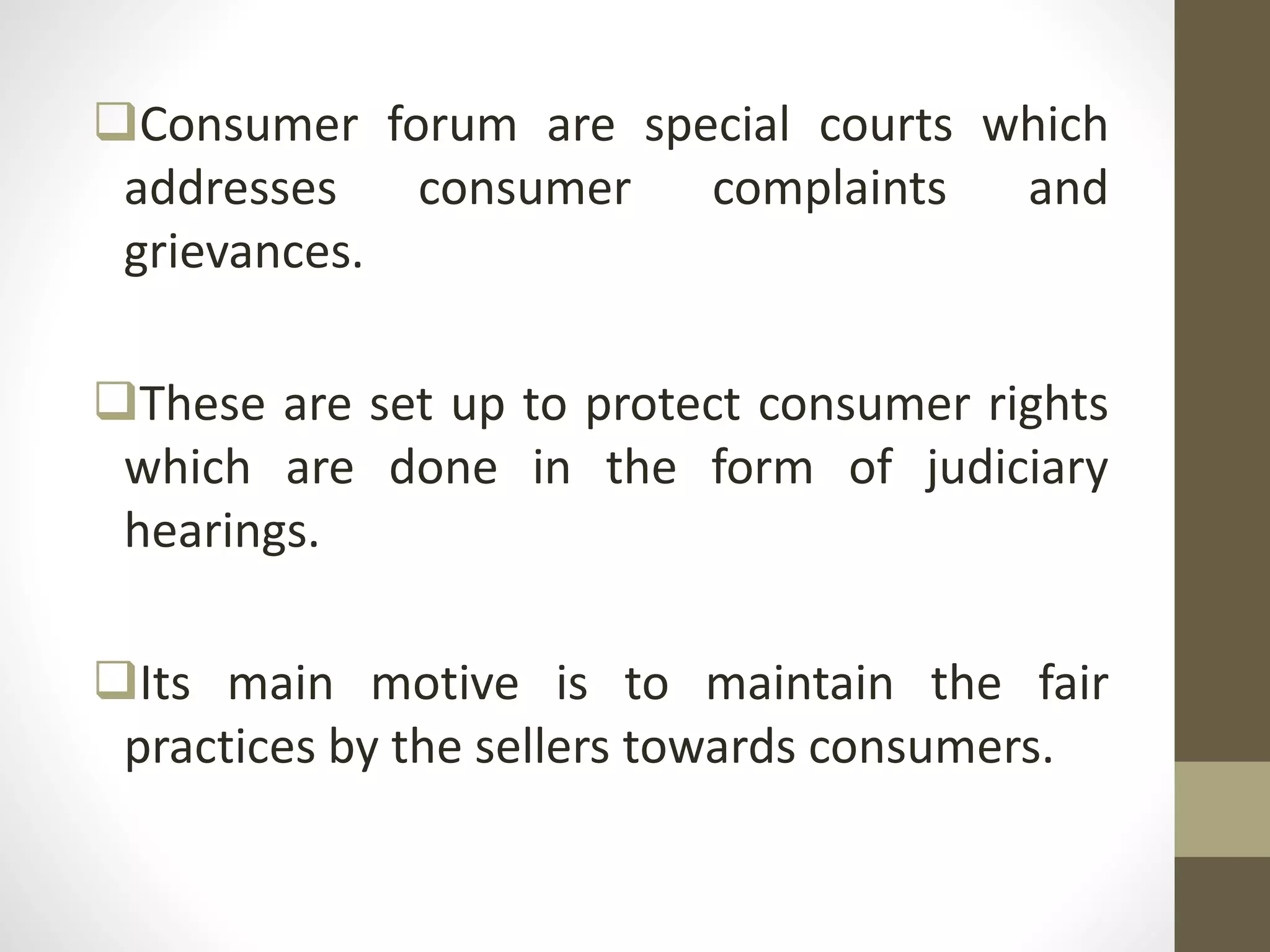 Consumer forum | PPTX