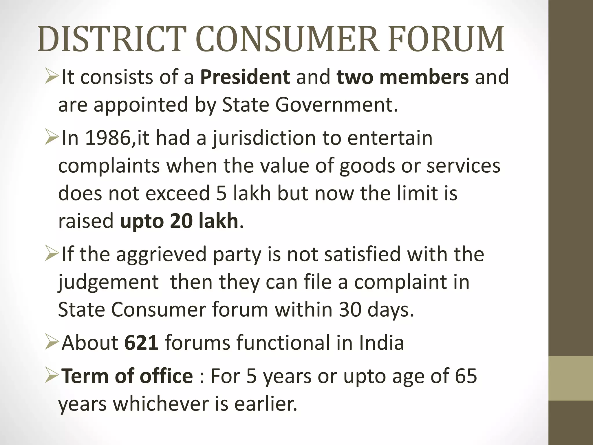 Consumer forum | PPTX