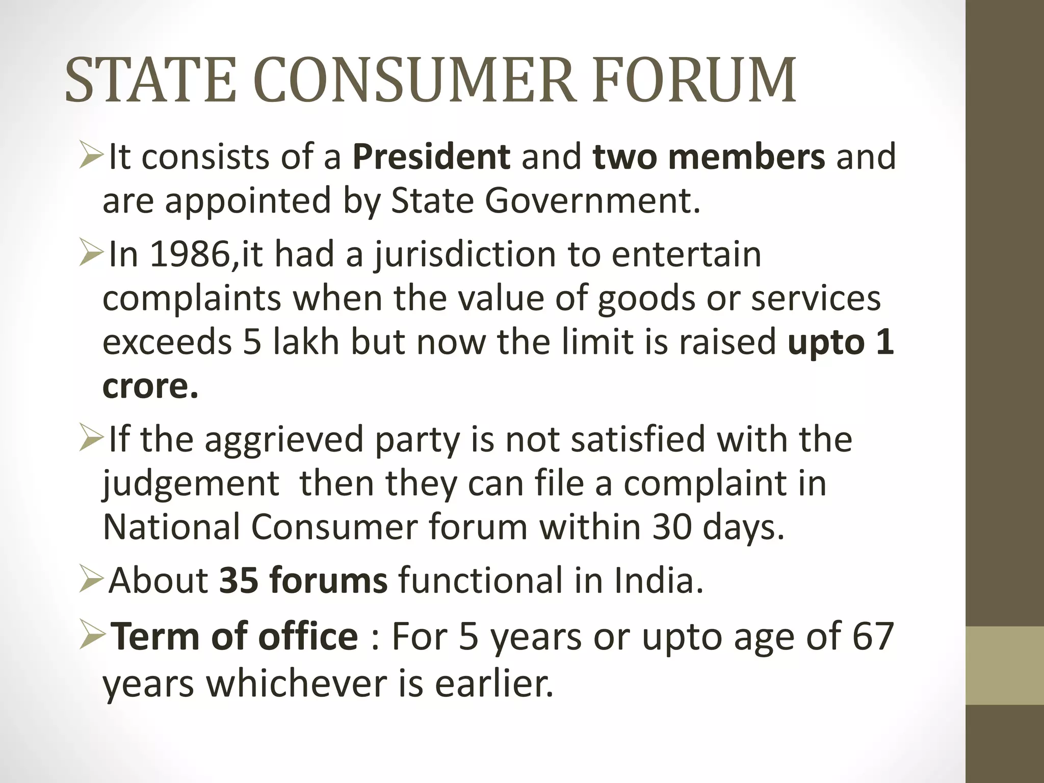 Consumer forum | PPTX