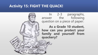 Consumer Health: Quackery | PPTX