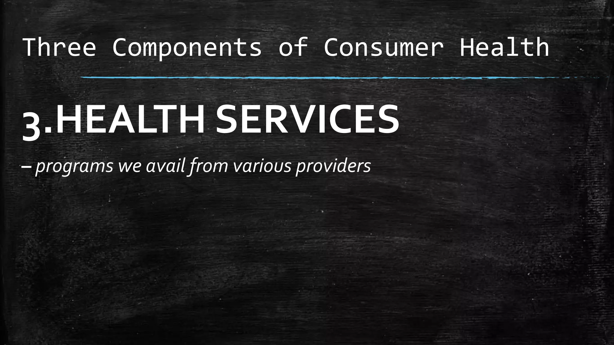 Consumer health | PPTX