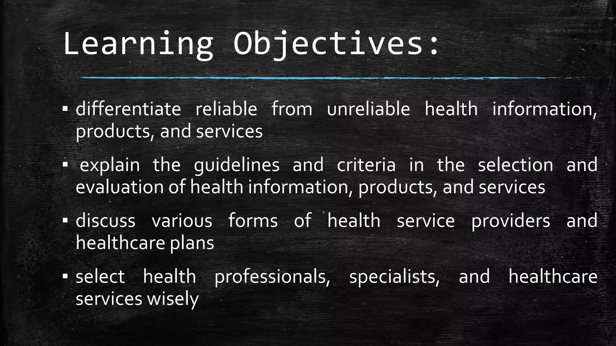 Consumer health | PPTX