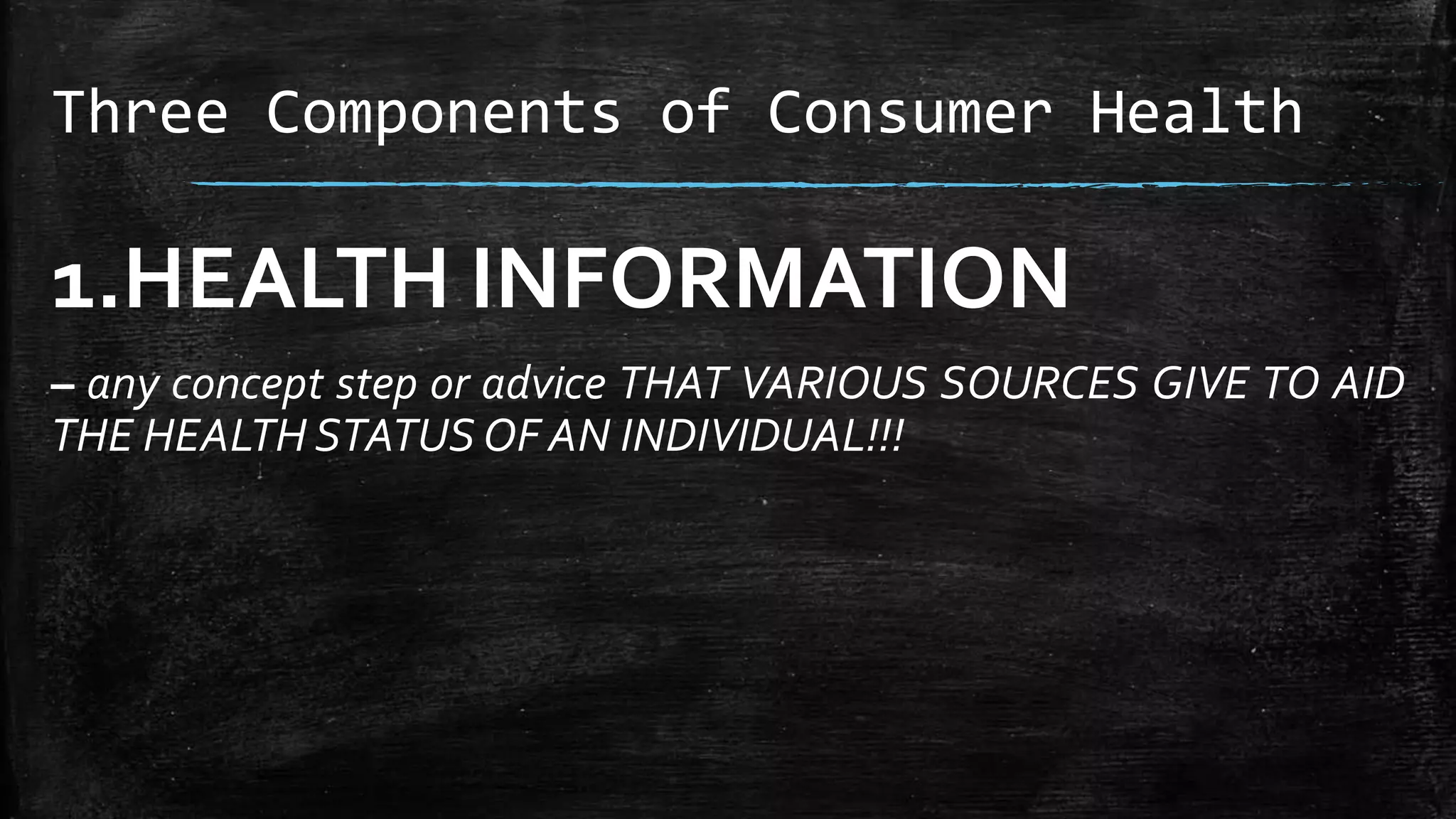 Consumer health | PPTX