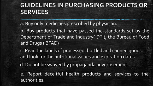 Consumer health | PPTX