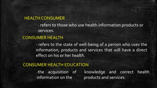Consumer health | PPTX
