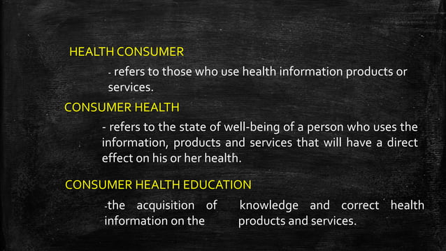 Consumer health | PPTX