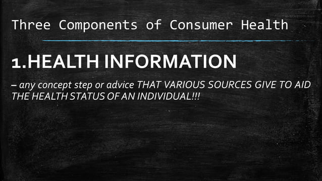 Consumer health | PPTX