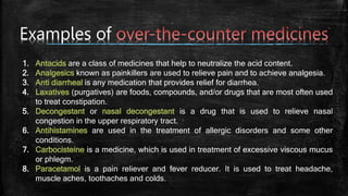 Grade 6 - Consumer Health and Over the Counter Medicines | PPTX