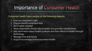 Grade 6 - Consumer Health and Over the Counter Medicines | PPTX
