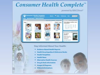 Consumer Health Complete - Finding Pamphlets and Fact Sheets | PPT ...