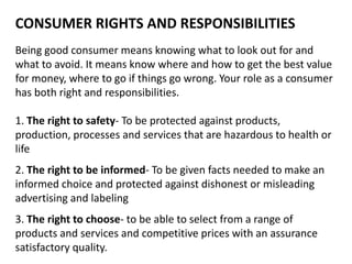 Consumer Health Education (MAPEH) | PPTX