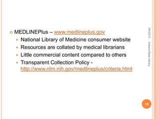 Consumer Health Information | PPT