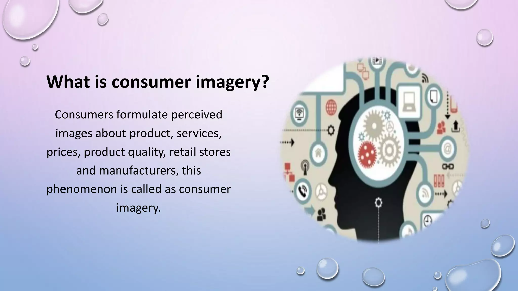 Consumer imagery in consumer behavior | PPTX
