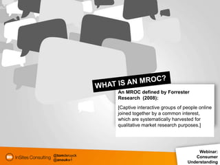 Consumer Immersion Webinar | PPTX