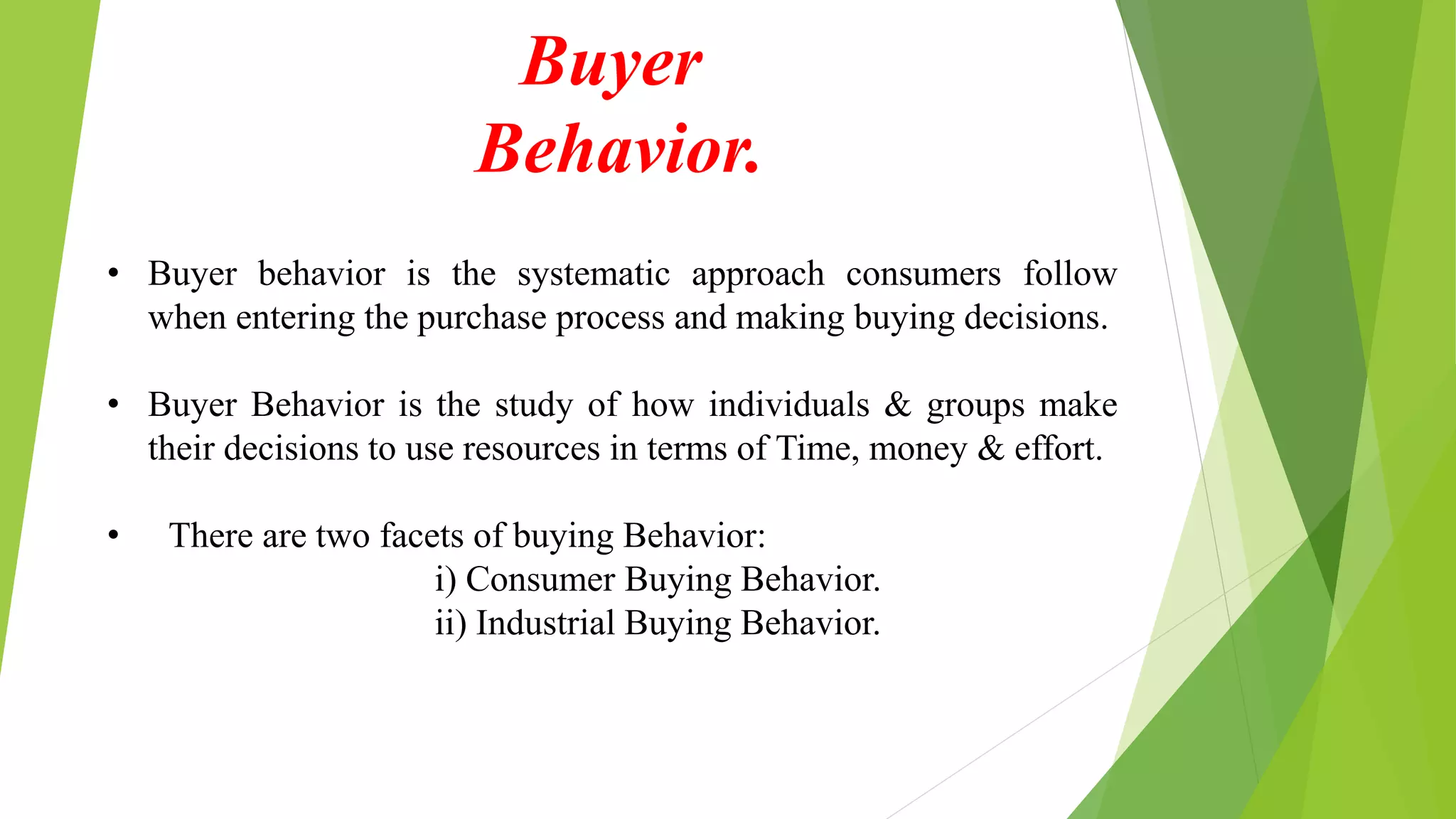 Consumer& Industrial Buying Decisions. | PPTX