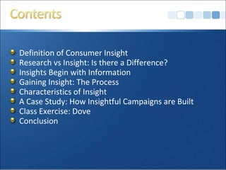 Consumer insight | PPT
