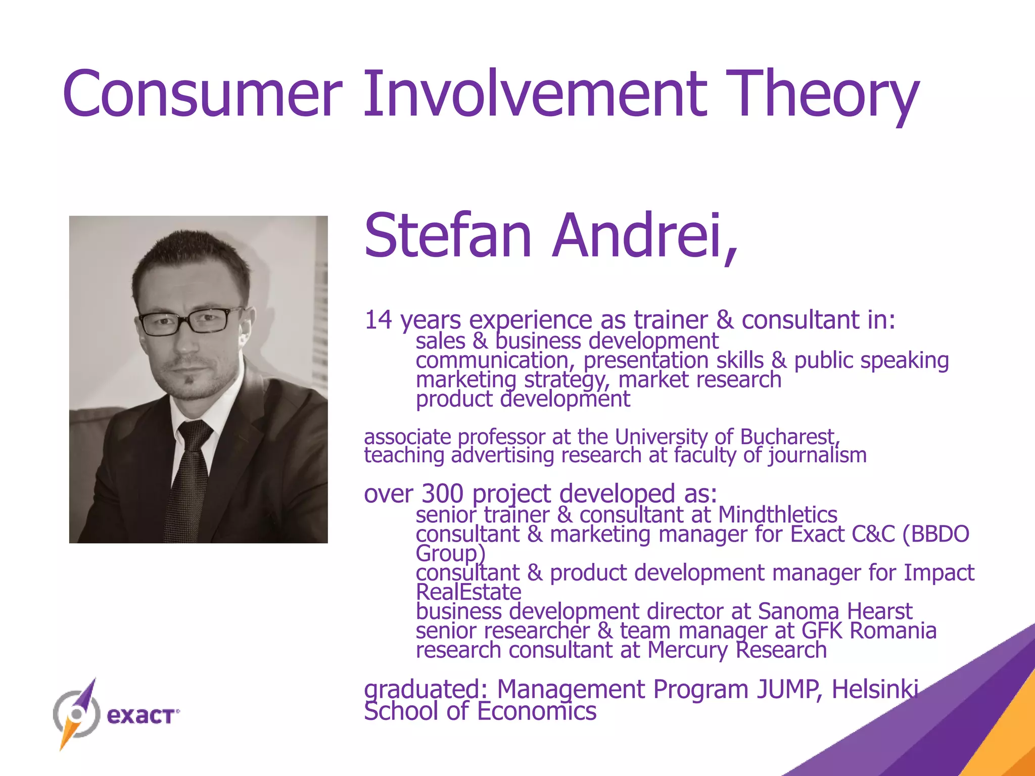 Consumer Involvement Theory | PDF