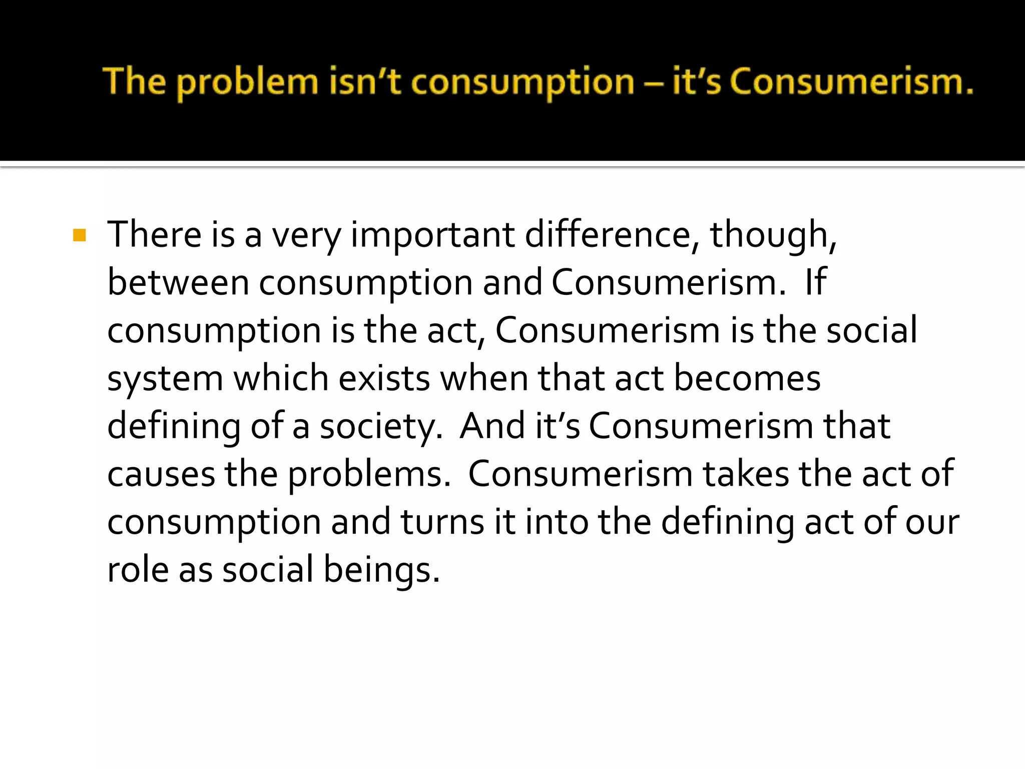 Consumerism | PPTX