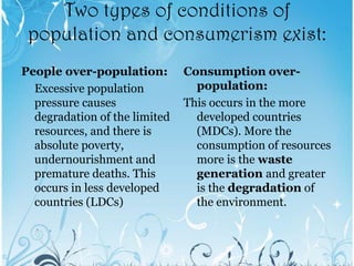 Consumerism and waste products | PPTX
