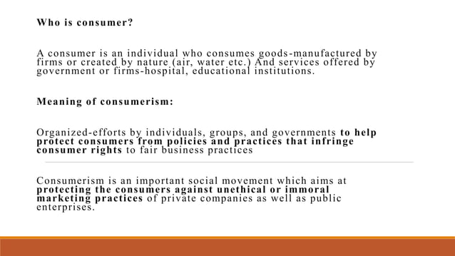 Consumerism in India (Consumer Protection Act-1986) | PPTX | Consumer ...