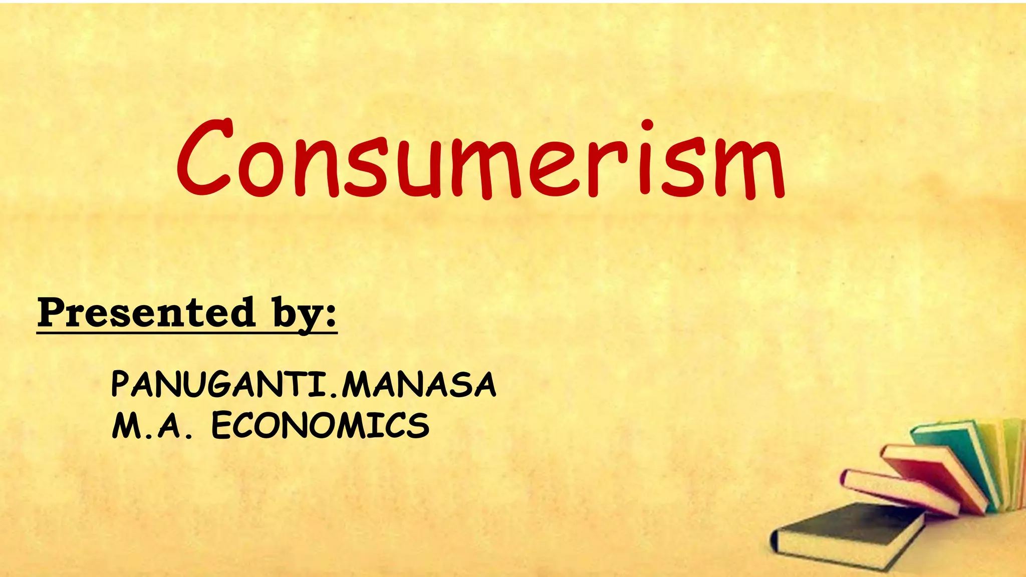 Consumerism | PPTX