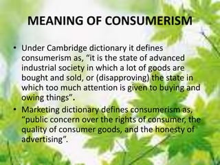 Consumerism | PPT