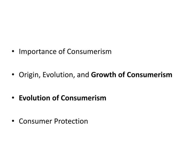 CONSUMERISM | PPT