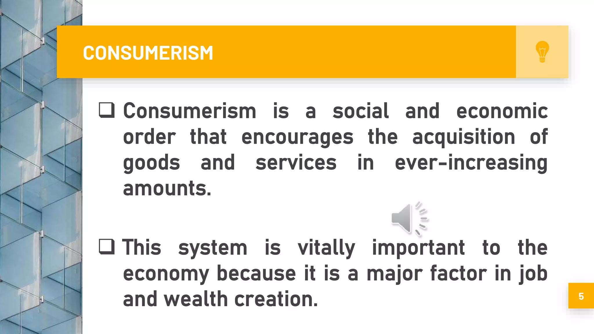 Consumerism (English Literature) | PPTX